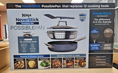 Ninja Foodi CW102BL, NeverStick Premium Set Possible Pan, Blue FREE S&H ...