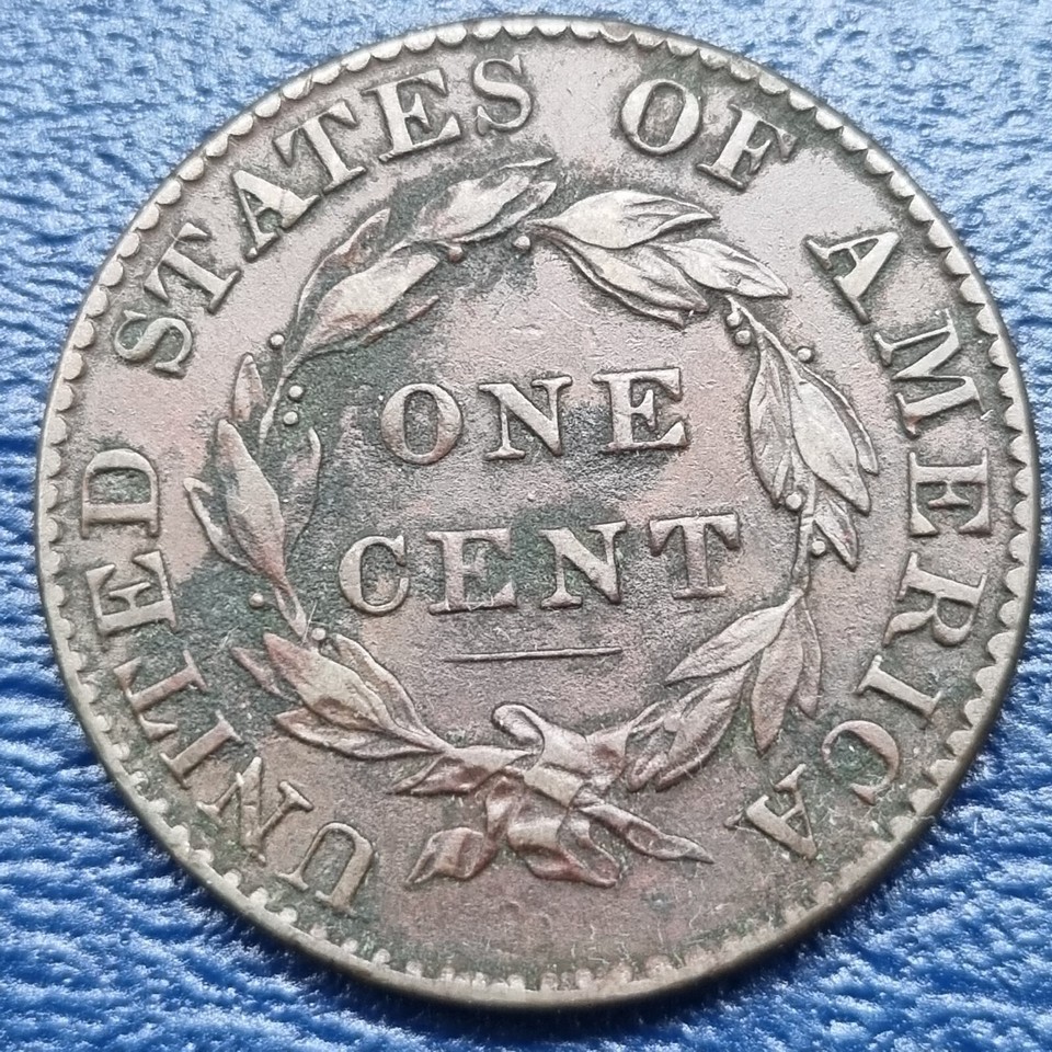 1827 Coronet Head Large Cent 1c Copper Coin Higher Grade XF + Details ...