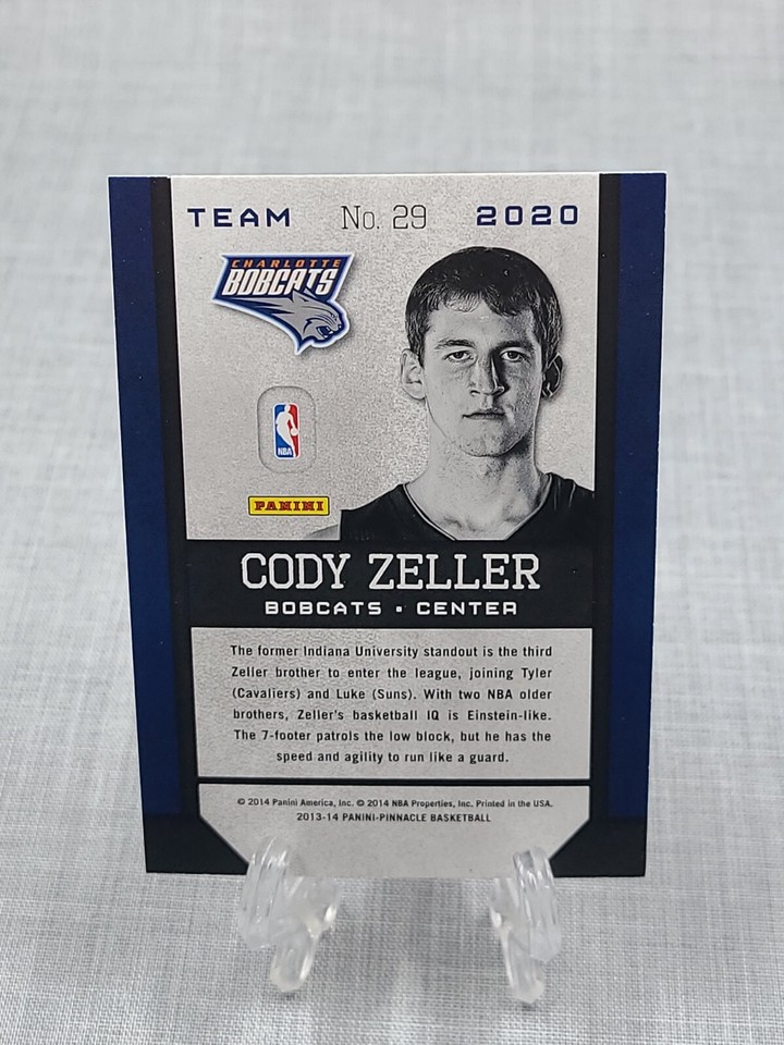 2013-14 Cody Zeller Panini Pinnacle Team 2020 Rookie Rc Insert #29 | eBay