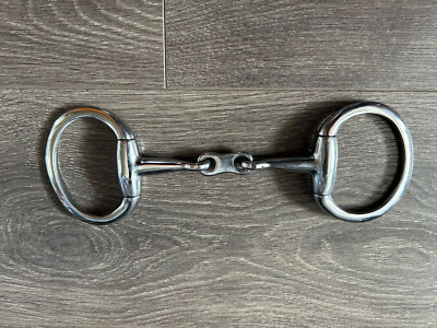 EGGBUTT CURVED STAINLESS STEEL DOUBLE JOINTED LOZENGE SNAFFLE HORSE BIT 5 inch | eBay Australia