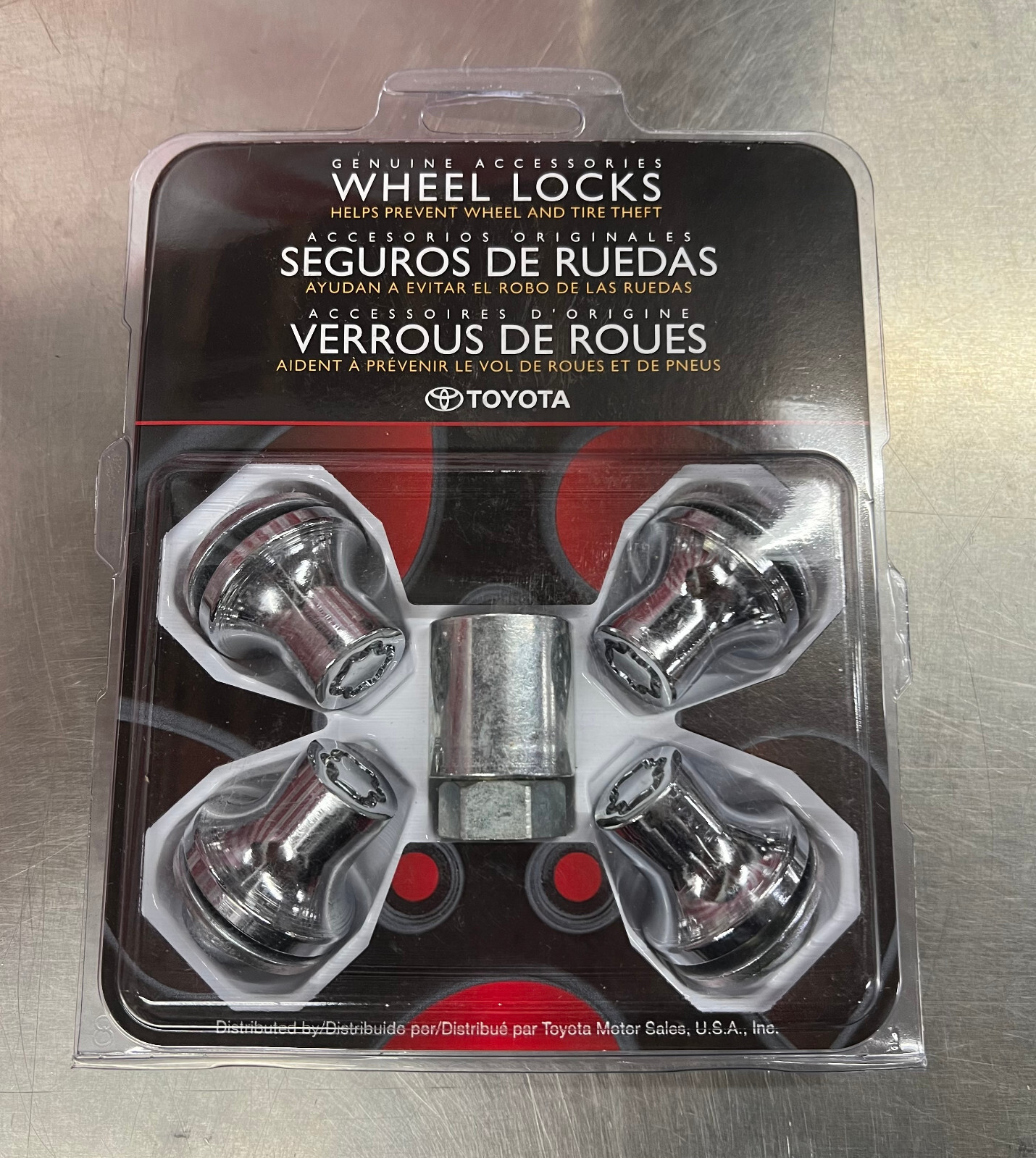New Genuine Toyota Tundra & Sequoia 4pc Chrome Alloy Wheel Locks PT276 ...