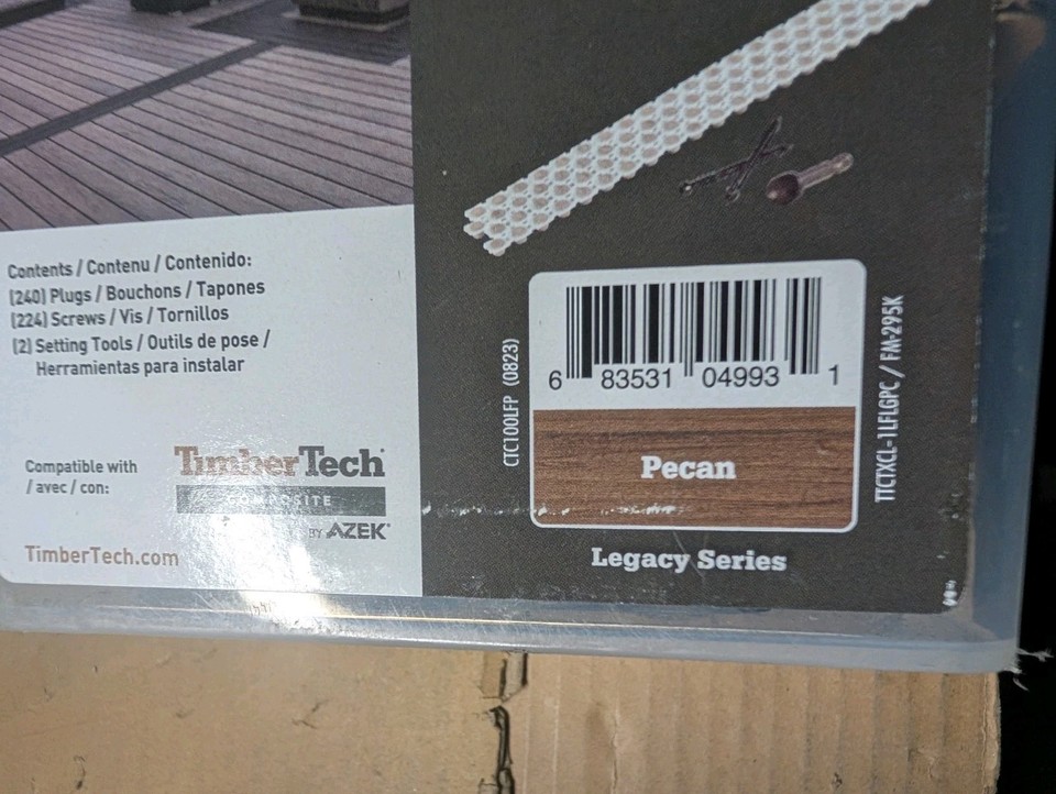TimberTech Cortex Legacy 2.5 Inches Pecan Hidden Deck Fastener 100 Square feet | eBay