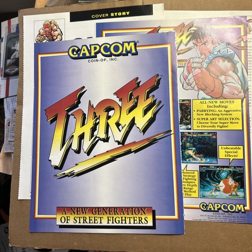 Original ad Capcom Street Fighter Three 3 11- 8'' ARCADE VIDEO GAME ...