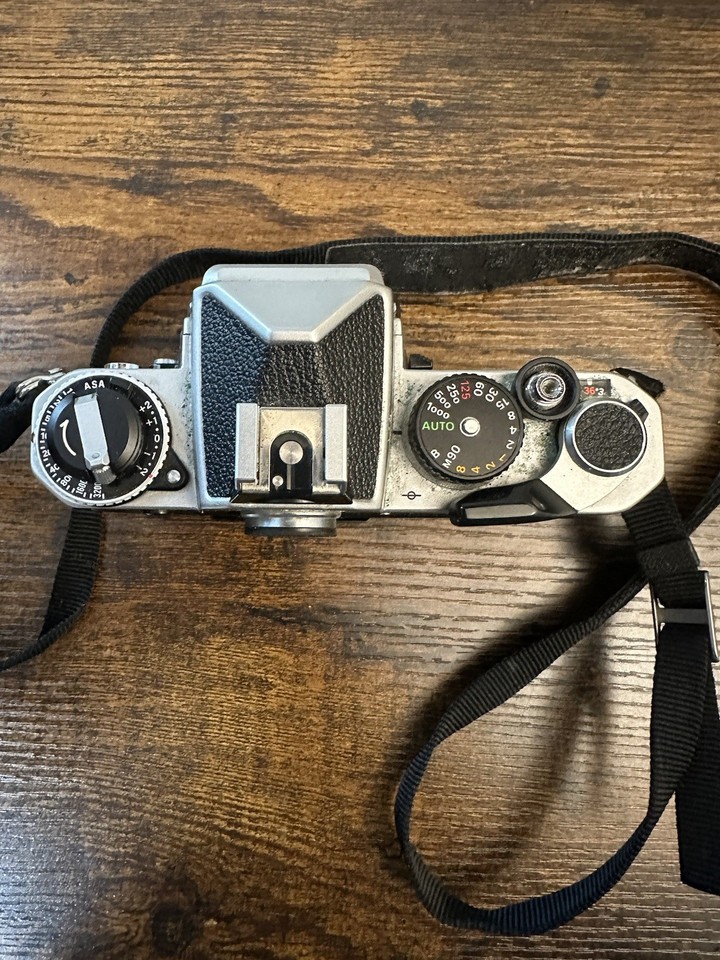 Nikon FE 35mm SLR Film Camera Body, Chrome for parts or repair | eBay