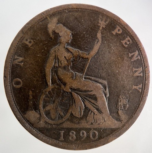 1890 Victoria One Penny Coin | Collectable Grade | eBay