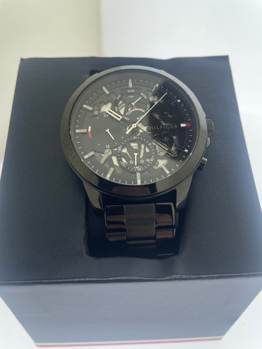 Tommy Hilfiger Henry Black Men's Watch 1710478 - 44M - Black Stainless ...