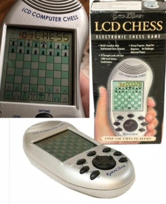 Excalibur LCD Chess Electronic Handheld Game w/ Box 1-2 Player ...