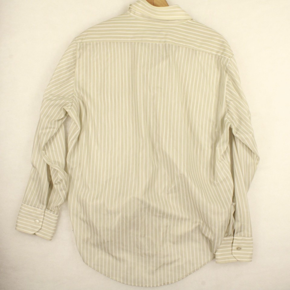 HITMAN Vtg 70s Permanent Press Striped Disco Poly Nylon Btn Shirt Men's ...