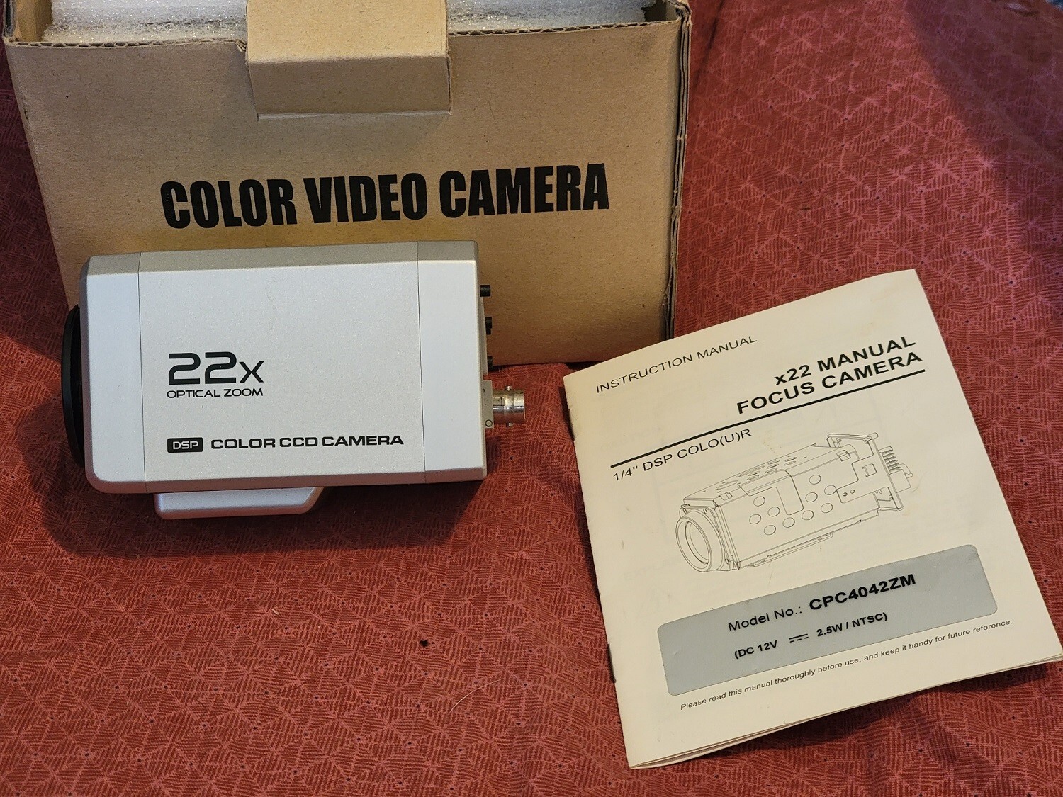 x22 Manual Focus Color Video Camera CPC4042ZM | eBay