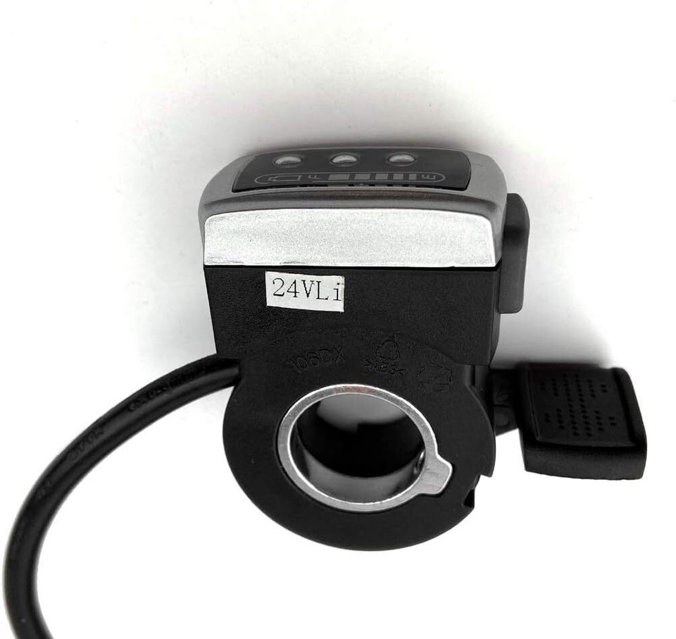 L-faster Thumb Throttle for 24V/36V / 48V Bike with Power Indicator 36V ...
