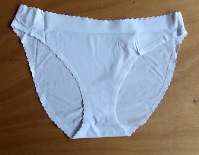 Ladies/Girls size 14-16 NO VPL bikini briefs knickers panties White ...