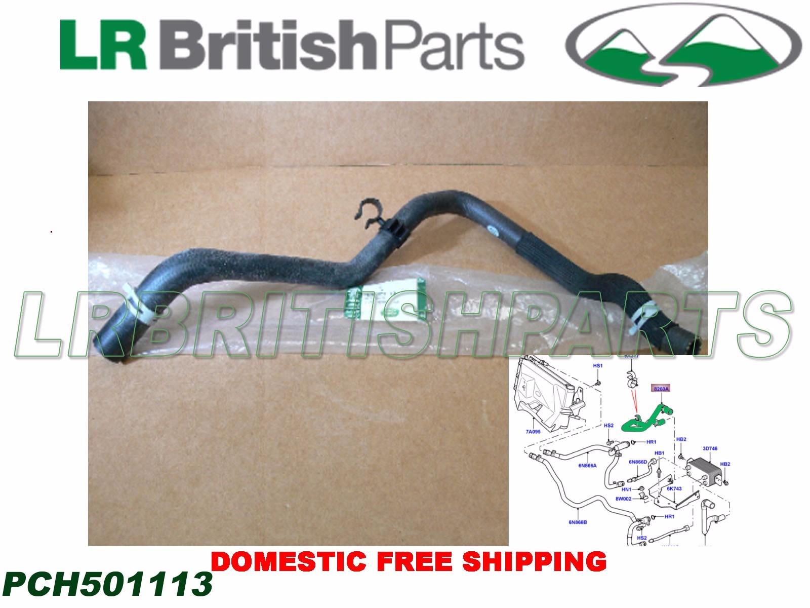 GENUINE LAND ROVER ENGINE OIL COOLER HOSE RANGE ROVER SPORT 4.2 05-09 ...