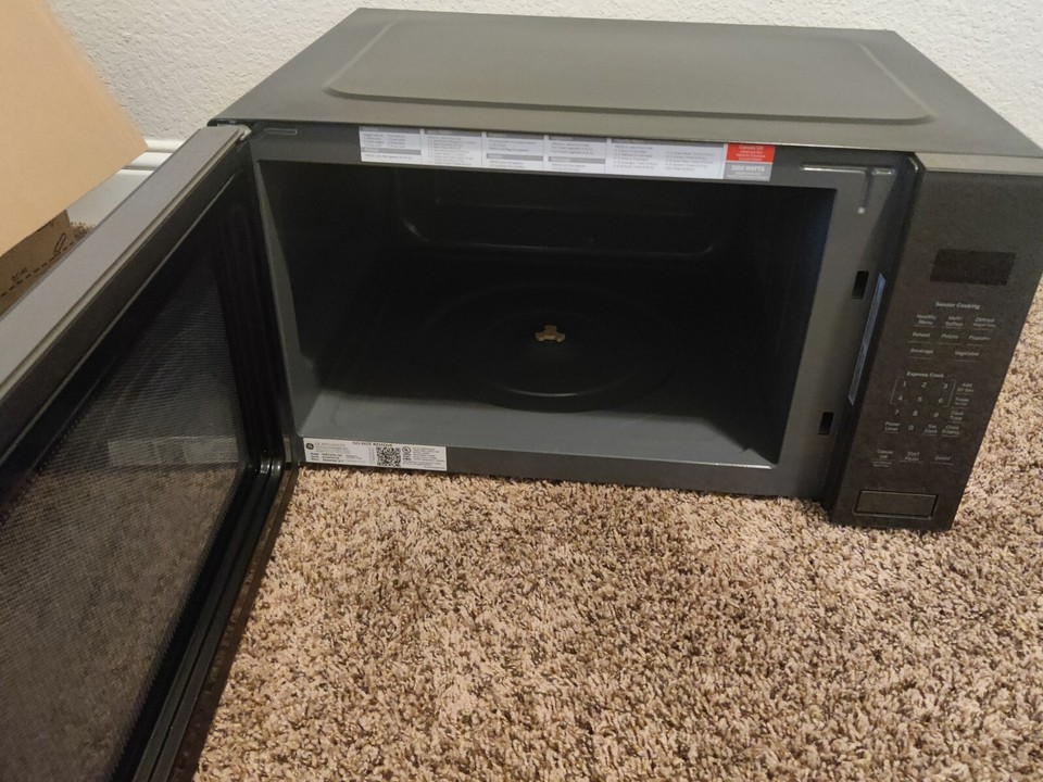 GE Profile 2.2 CU Ft. Built-in Sensor Microwave Oven - Gray ...
