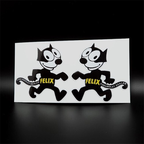 2 FELIX CHEVROLET DECALS, Left & Right, Vinyl STICKERs, car racing, hot ...