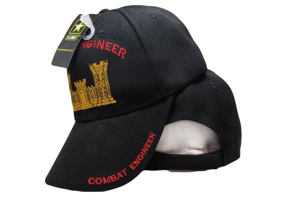 Combat Engineer US Army Baseball Cap, Black Military Hat Officially ...
