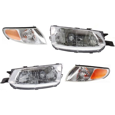 New Corner Lights, Headlights Kit 4pc halogen for 99-01 Toyota Solara ...