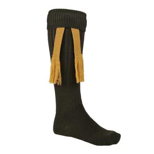 Olive Wool Blend Shooting Socks with Garters Long Comfy Game Hunting ...
