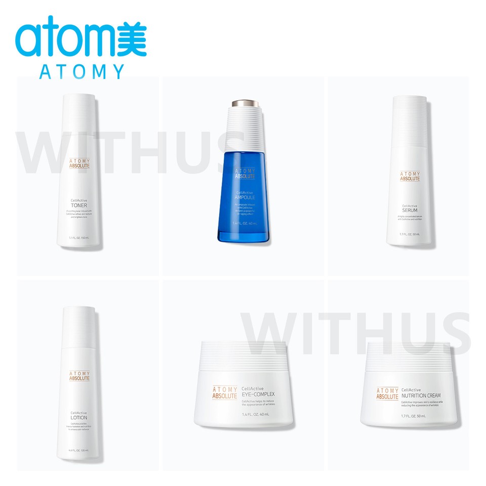 Atomy Absolute CellActive Skincare Set Toner Ampoule Serum Lotion Cream ...