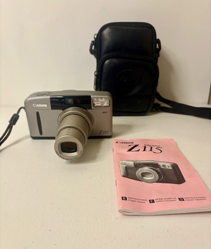 Canon Sure Shot Z115 35mm Point & Shoot Film Camera w/ Case - TESTED ...