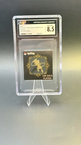 Mew: Korean Popping Candy - 24K Gold Plated Pokémon Sticker (CGC NM ...