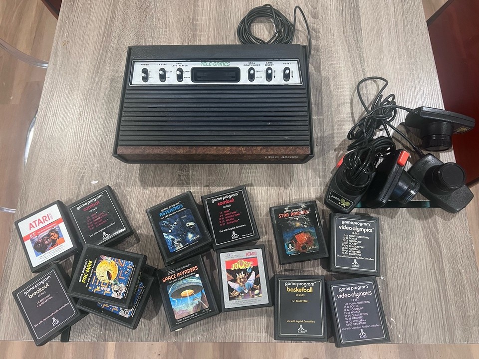 Sears Tele-Games Atari 2600 With 15 Games And 4 Paddles | eBay
