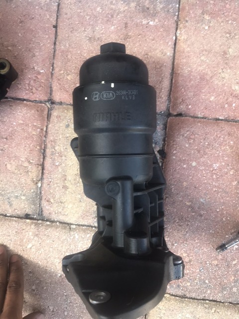 Genuine HYUNDAI Kia Genesis K900 Engine Oil Filter Housing 263003C701 ...