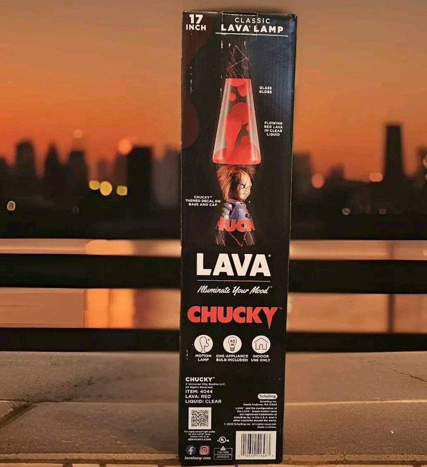 Chucky Lava Lamp LIMITED EDITION - 17 In. CHUCKY HORROR MOVIE OFFICIAL ...