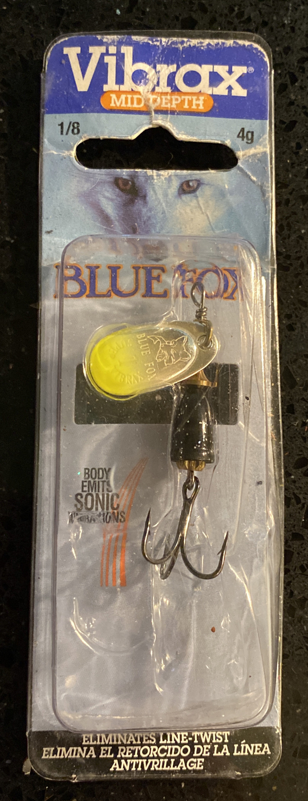 Blue Fox Vibrax Mid Depth 1/8 oz Rainbow Trout Size 1 Inline Spinner ...