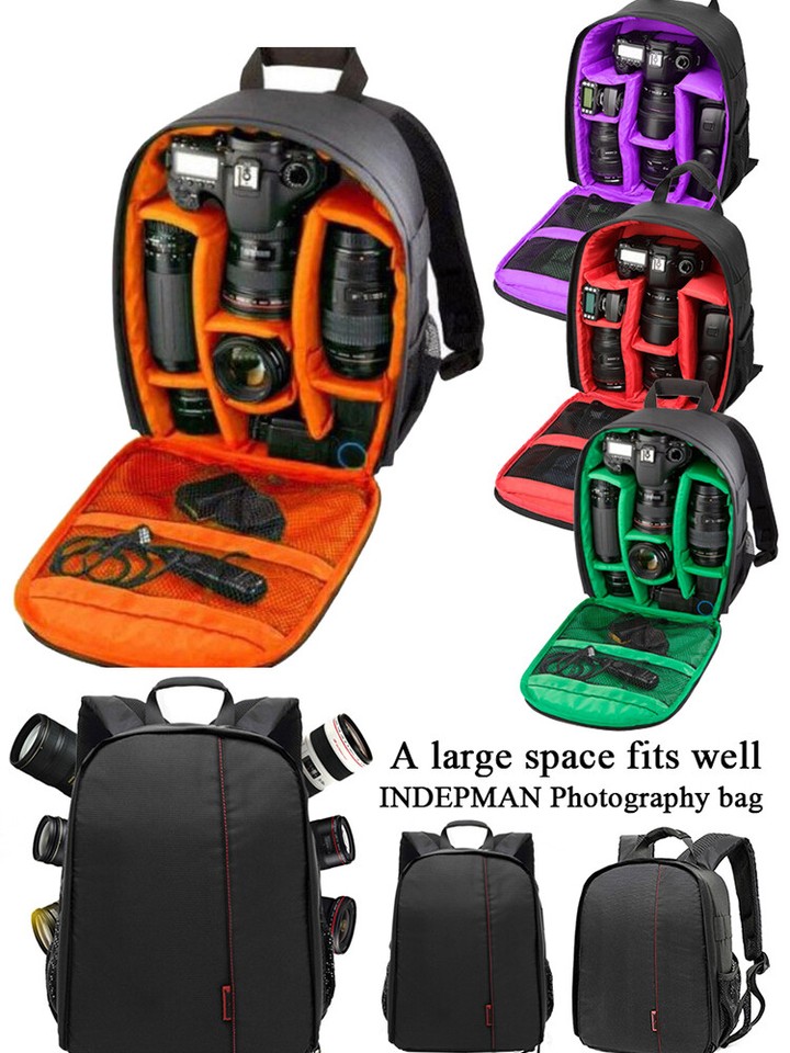 Camera Bag Backpack for Canon EOS Sony Nikon DSLR Digital Shockproof ...