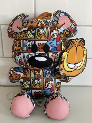 Rare-NWT-Large Pooky Bear Plush Toy Sticker Bomb 10 inch-Garfield Movie ...