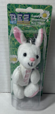 New Vintage 2005 Pez Barnyard Babies Plush Bunny Dispenser & Keychain ...