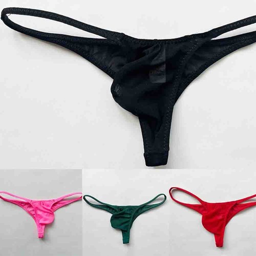 Mesh G Strings for Men Comfortable Low Waist Sexy Underwear in Black ...