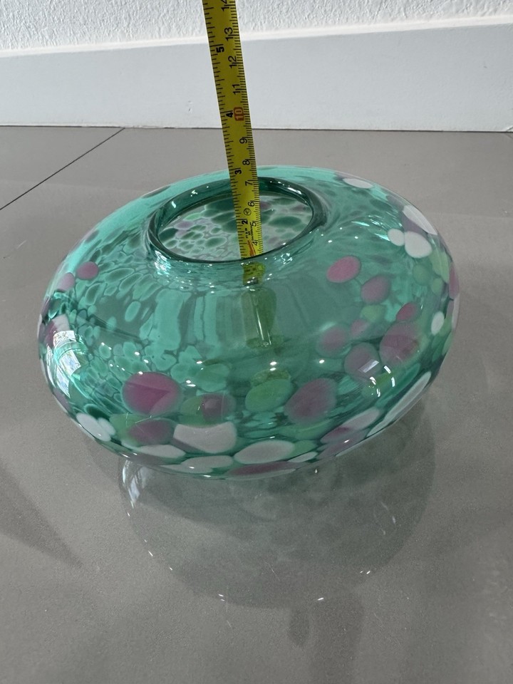 Douglas BECKER Signed Art Glass Paperweight Studio Bowl Vase Signed ...