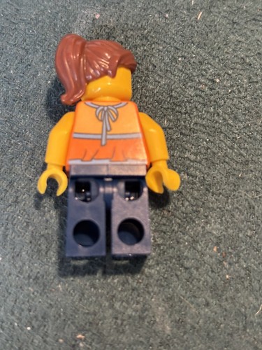 Lego City Girl With Orange Halter Mini Figure | eBay