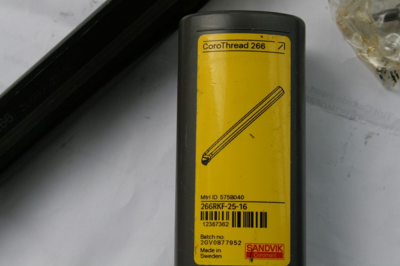 Lathe Sandvik internal threading bit 266RKF-25-16 for sale online | eBay