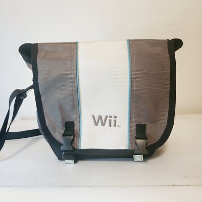Official Nintendo Wii Console Gaming Messenger Bag Travel Carrying Case ...