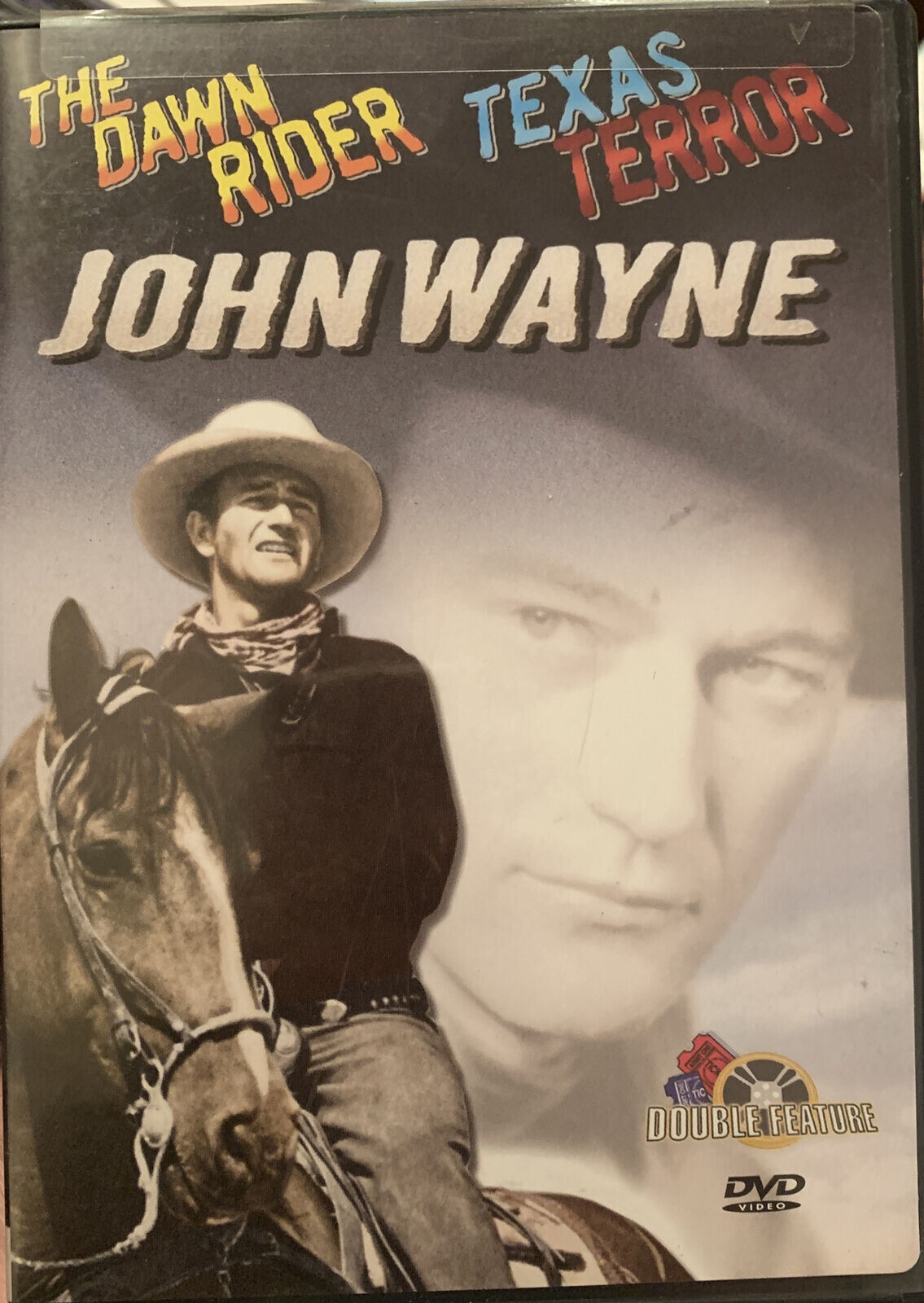 NEW SEALED~John Wayne - Texas Terror / The Dawn Rider Double Feature ...