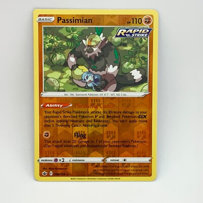 Passimian 088/198 - Reverse Holo - Chilling Reign - Pokemon Card - NM ...