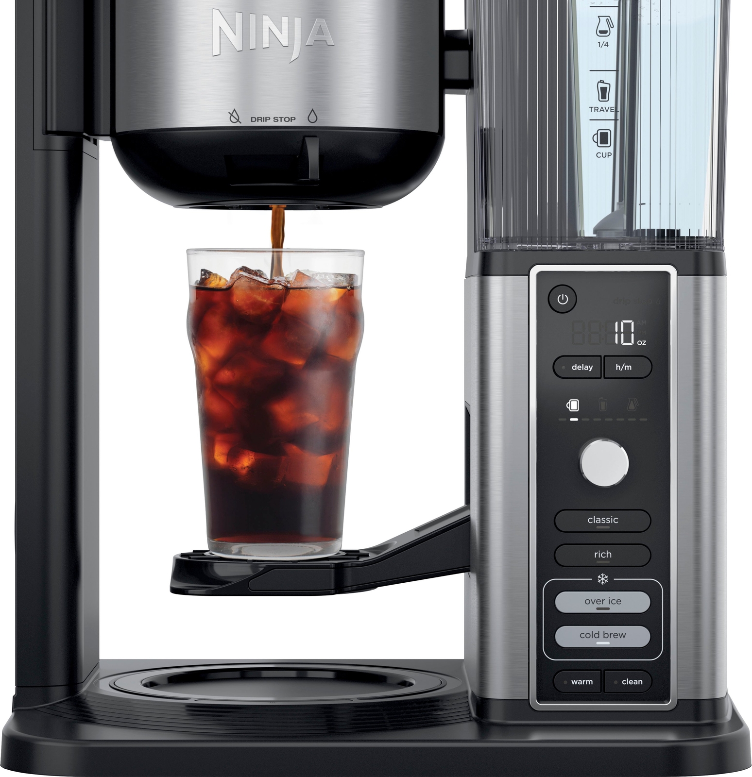 Ninja - Hot & Iced XL Coffee Maker with Rapid Cold Brew 12-cup Black ...