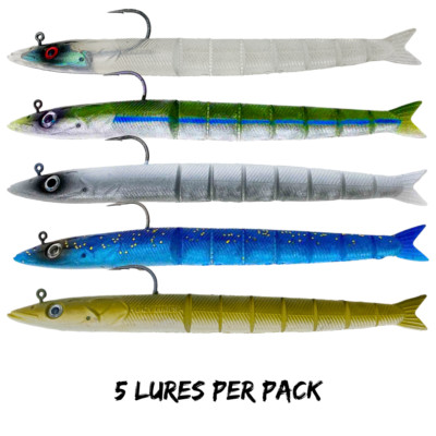 Lazy Lures | Renaissance Eels 18g/14cm | 5 Lures Per Pack For Bass ...