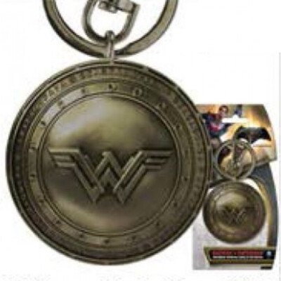 Wonder Woman New "WW" Chest Logo Brass Metal Pewter Key Ring Keychain ...