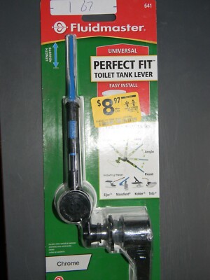 Fluidmaster Perfect Fit 641 Chrome Traditional Style Toilet Tank Lever ...