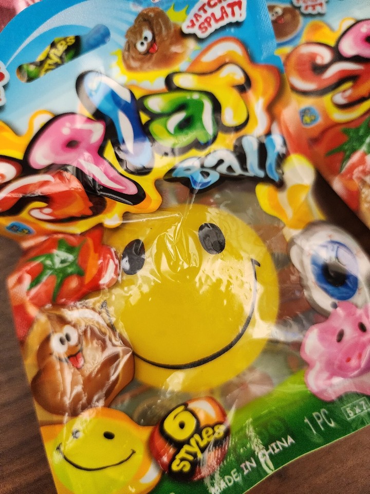 Jaru Splat Ball Squishy Tomato, Smiley Face, Pig, Poop Toy Stress Ball ...