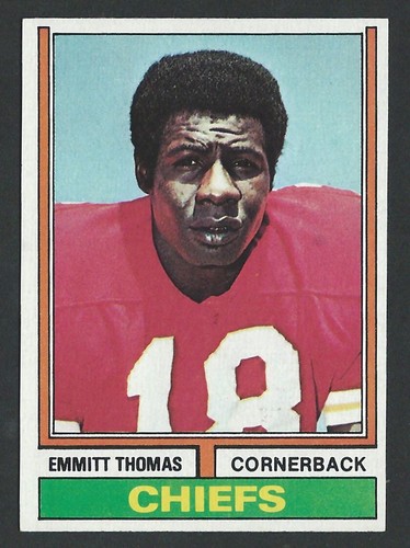 1974 Topps #381 EMMITT THOMAS Kansas City Chiefs EX+ to EXMT 08 | eBay