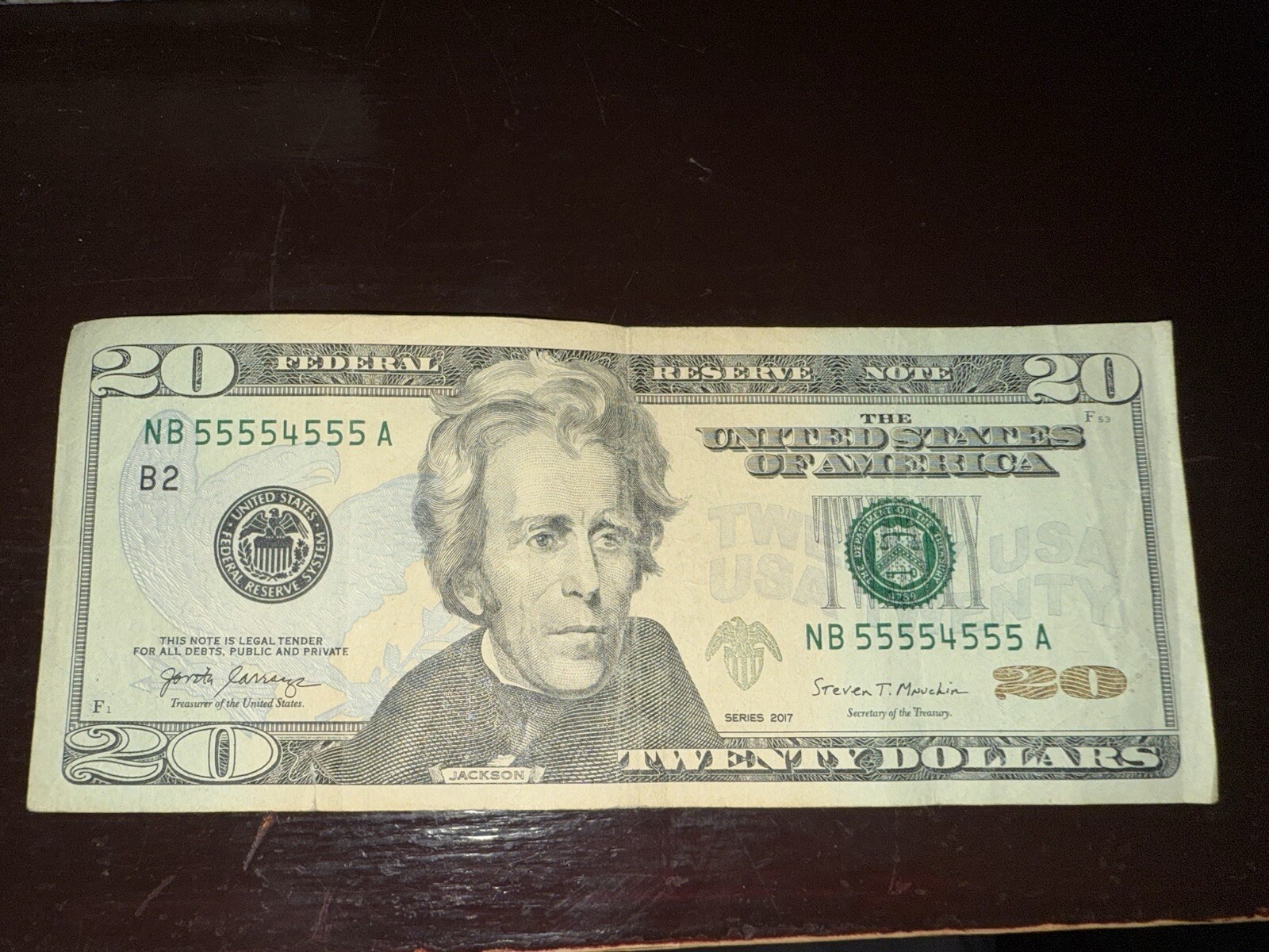 Fancy Serial note 7 Of A Kind 20 Bill!!!! | eBay