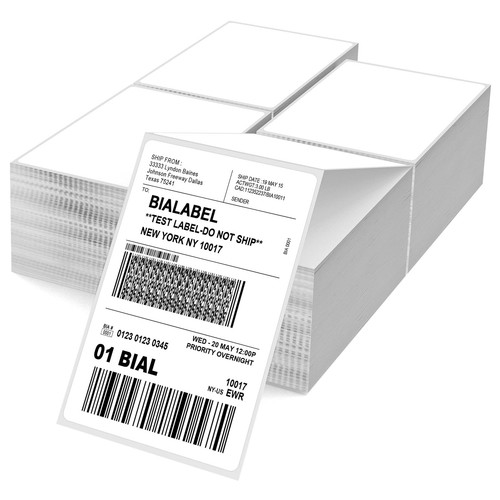 4 Stacks 4" x 6" Thermal Labels, 2000 Pcs Thermal Label Printer Paper ...