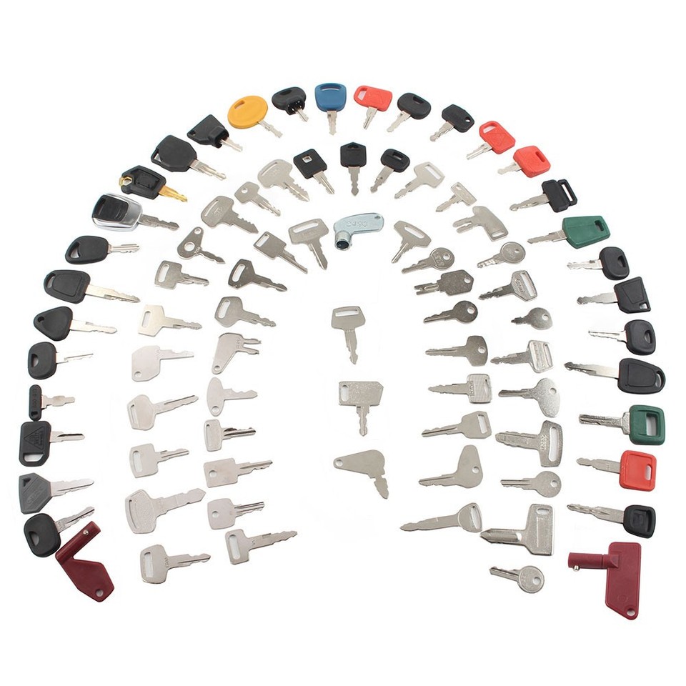 Heavy Equipment Construction Ignition Keys Set Fit Komatsu For Case For ...