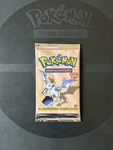 Fossil First Edition Booster Pack - Aerodactyl Art - Vintage Pokémon ...