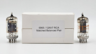 5965 / 12AV7 Matched Balanced 2 Tubes New (New Old Stock) 1 Year ...