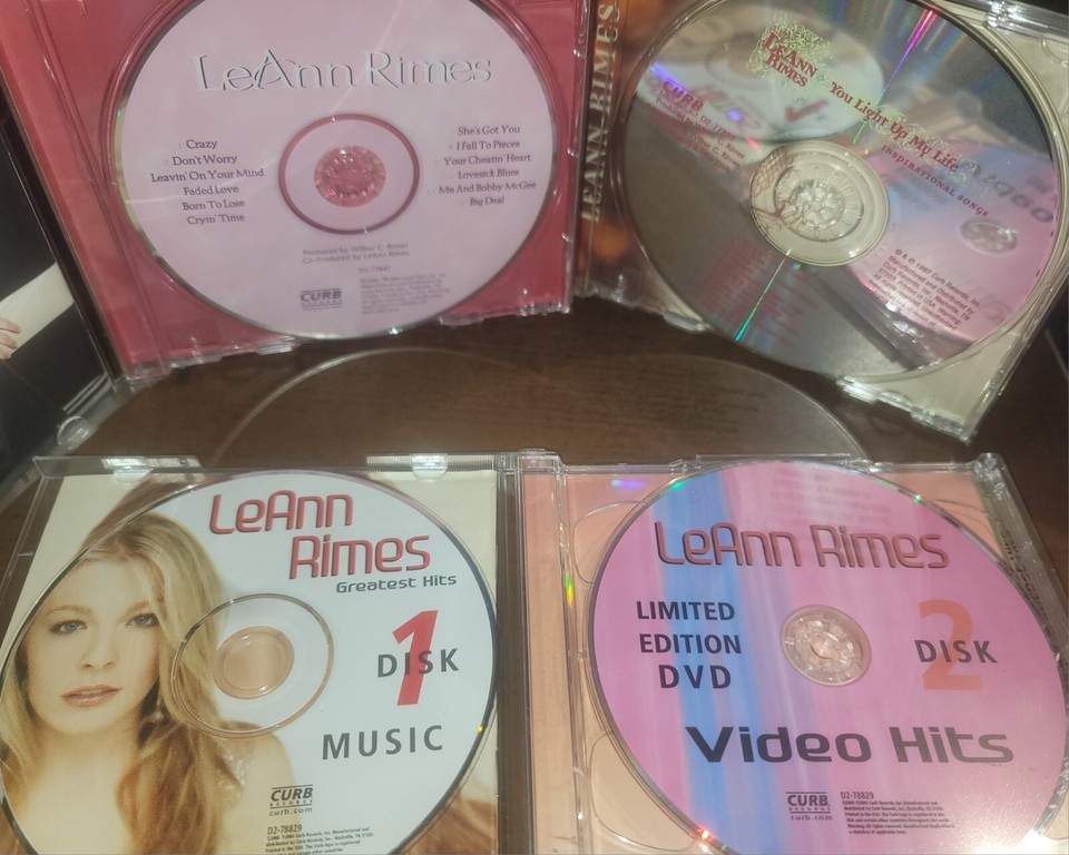 LEANN RIMES 8-CD LOT ~ GREATEST HITS ~ I NEED YOU ~ TWISTED ANGEL ...